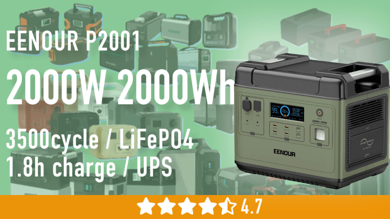 【比較】EENOUR P2001とBLUETTI AC200MAXどっち？おすすめのポータブル電源を徹底解説レビュー ~ ポタブルン